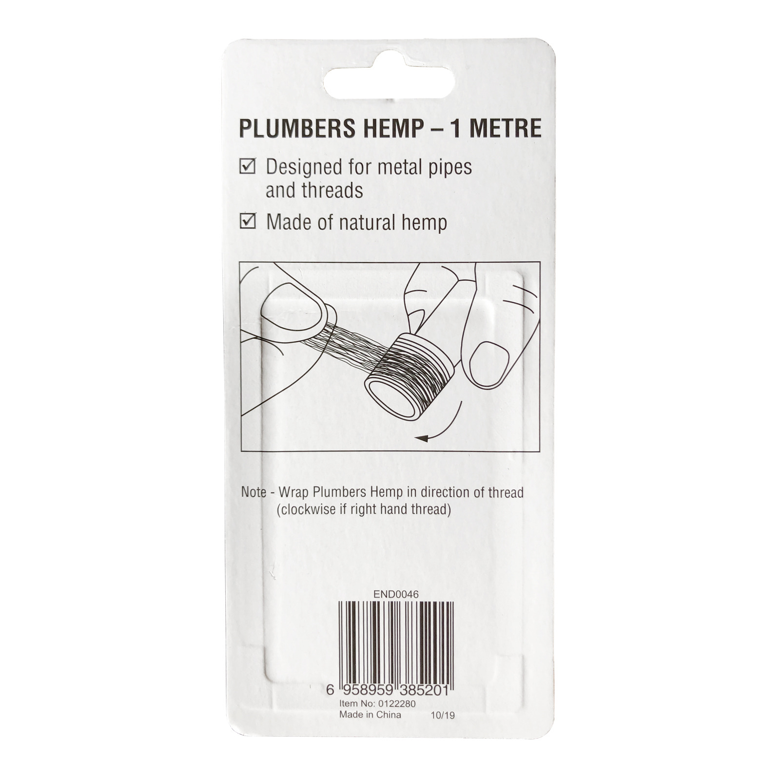 1 m Plumbers Hemp - Enduraseal