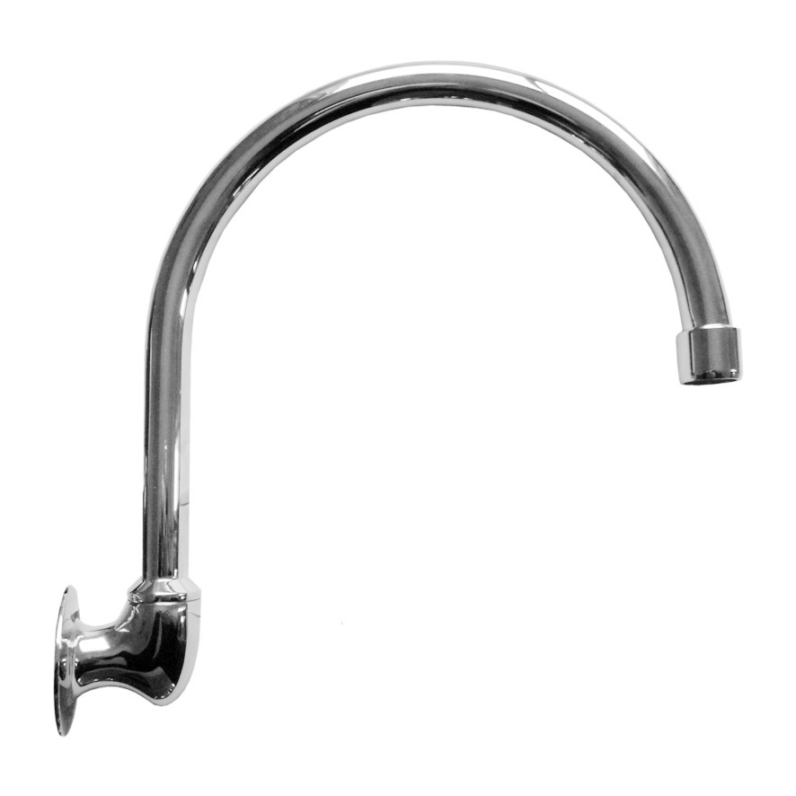 Swivel Chrome Wall Sink / Spa Spout - Shaw & Mason