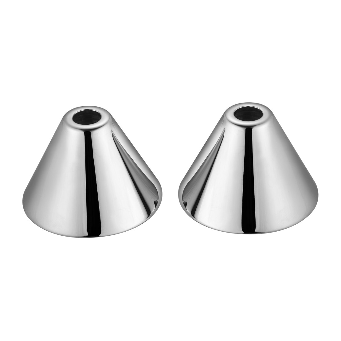 Chrome Plated Brass Cone Style Wall Flanges - Shaw & Mason