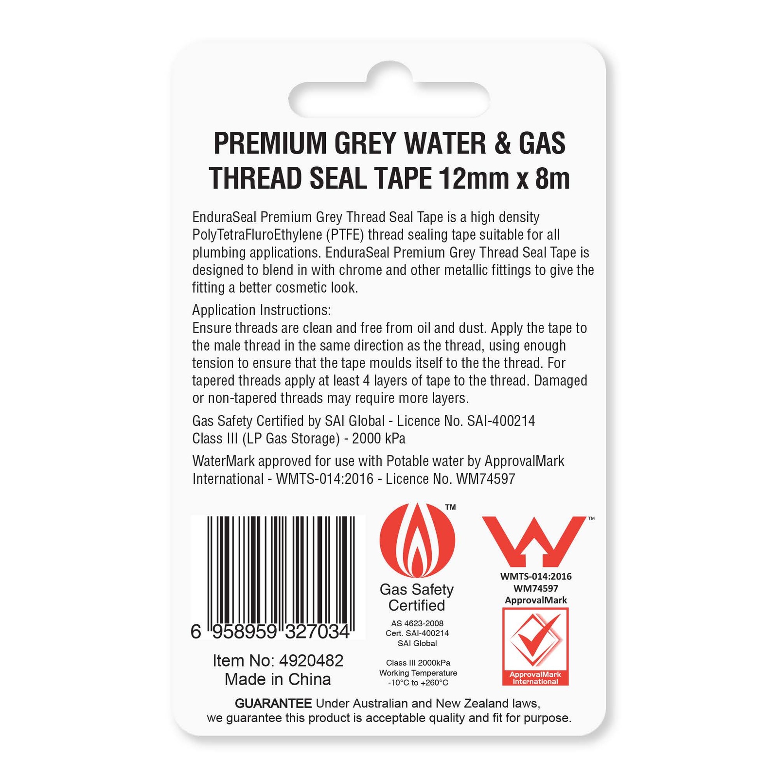 8 m Premium Grey Threadseal – Enduraseal