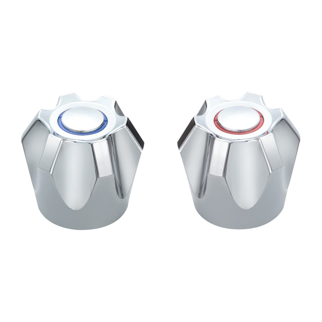 Chrome PVC 6 Point Tap Handles - Shaw & Mason