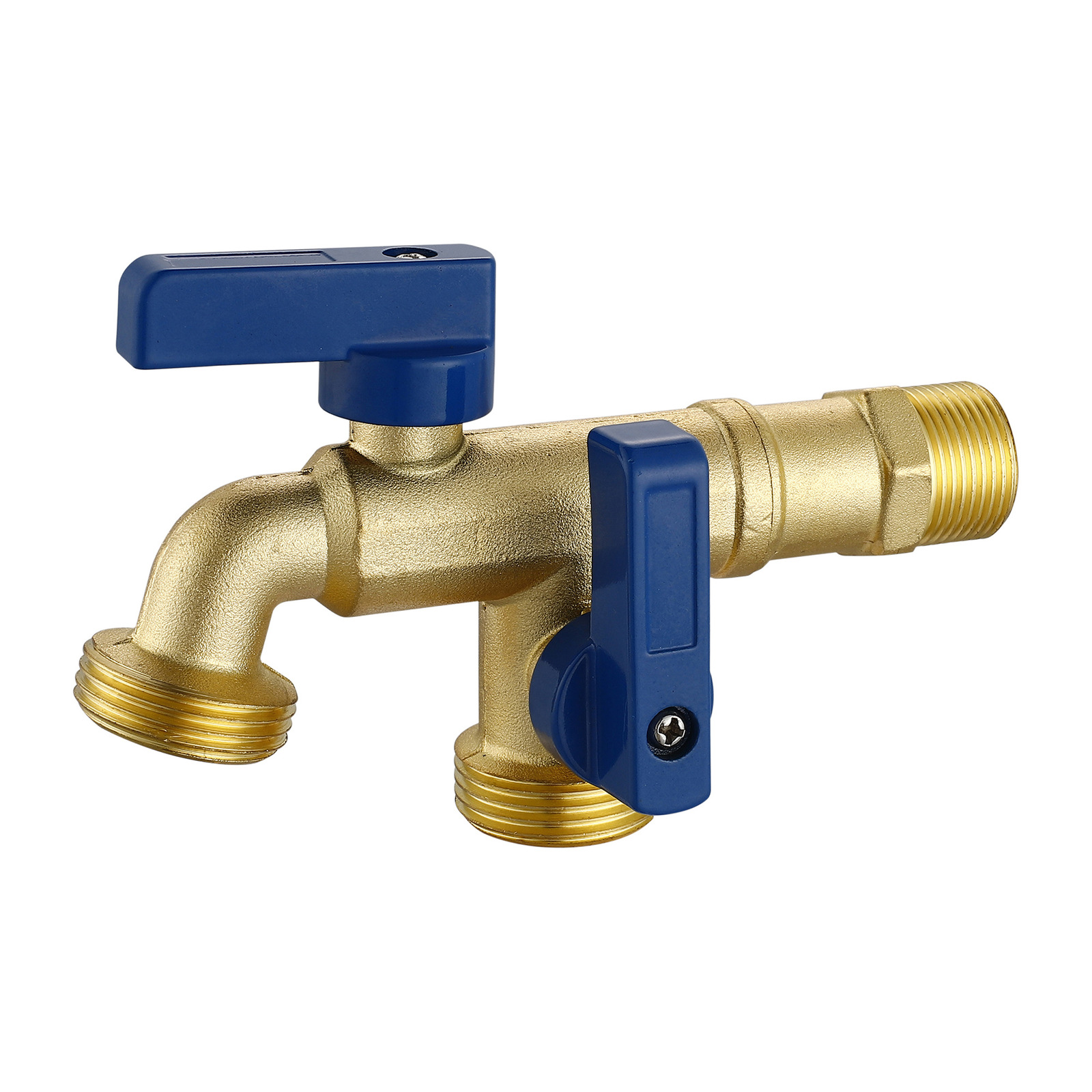 20mm Rough Brass Male Dual Garden Tap - Enduraseal