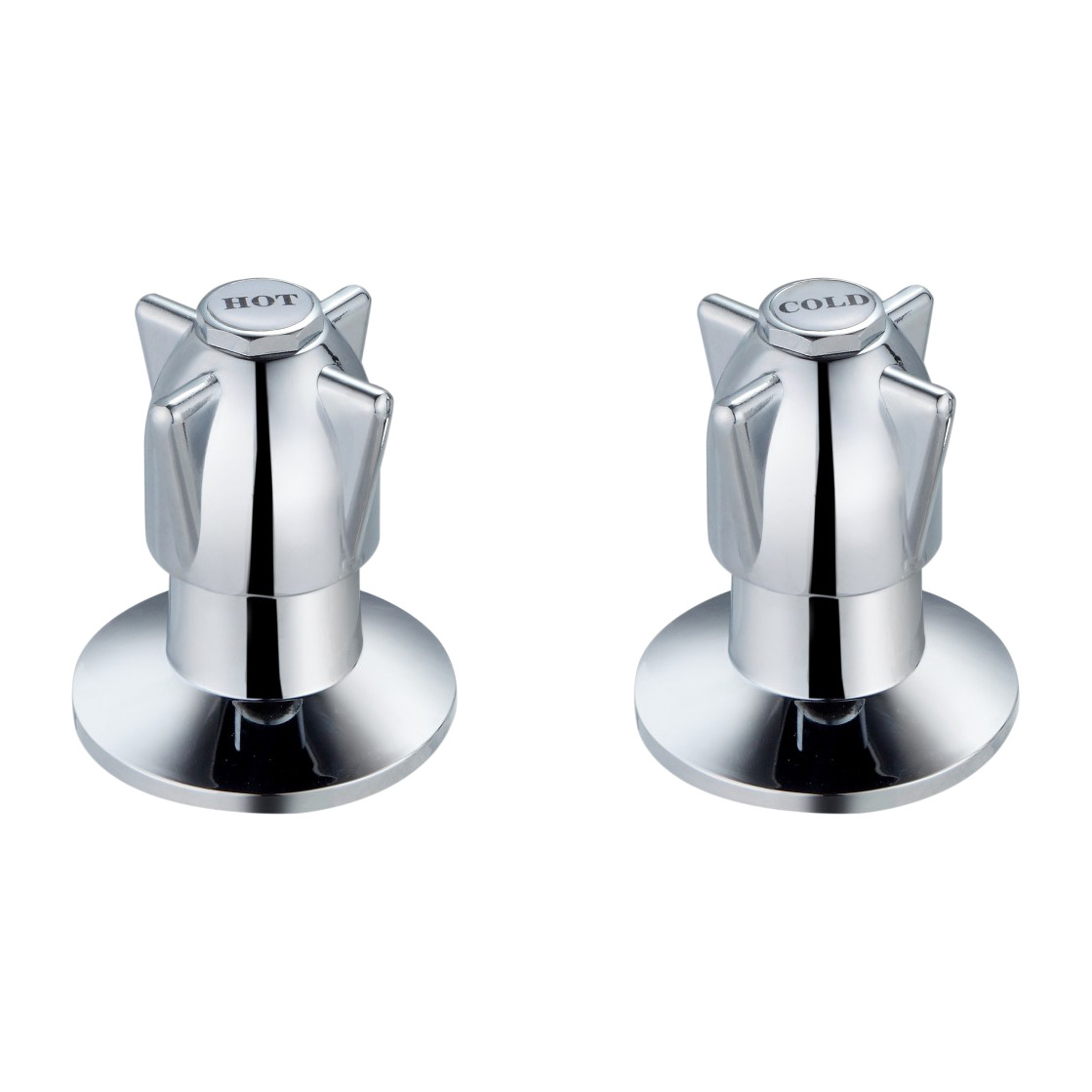 Chrome Wall Top Assembly with Die Cast Handle - Shaw & Mason