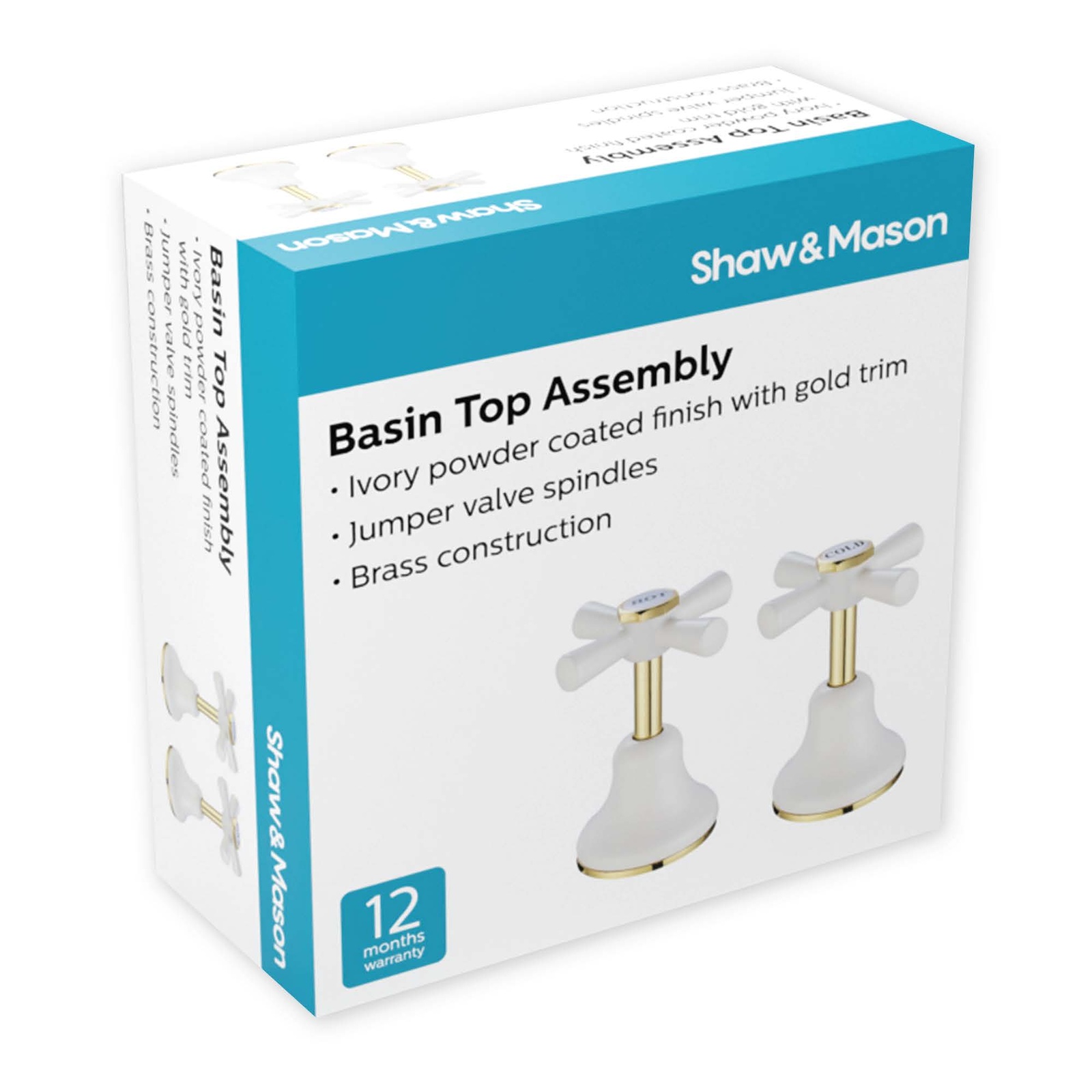 Ivory Basin Top Assembly - Shaw & Mason