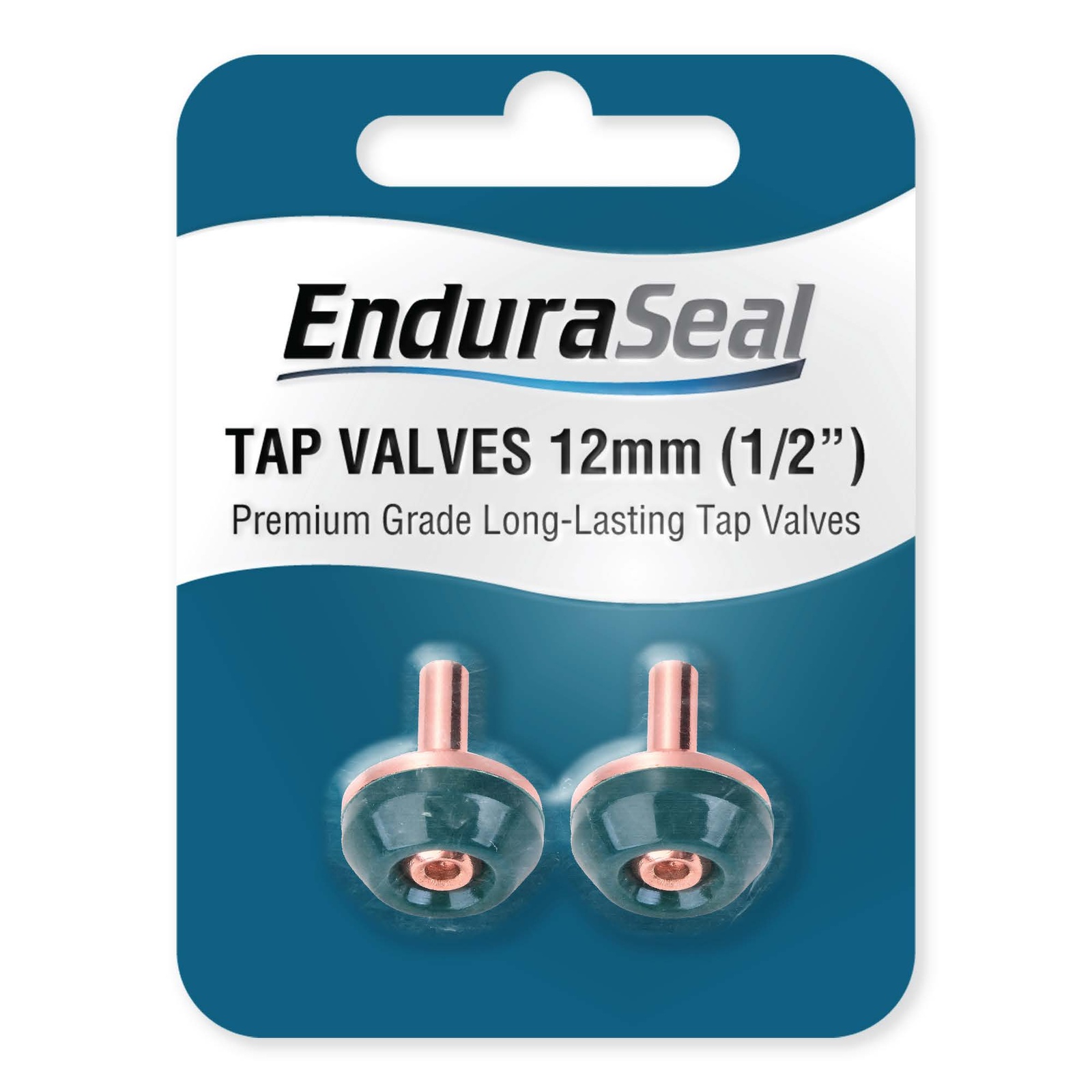 12 mm Copper Tap Valves - 2 Pack - Enduraseal