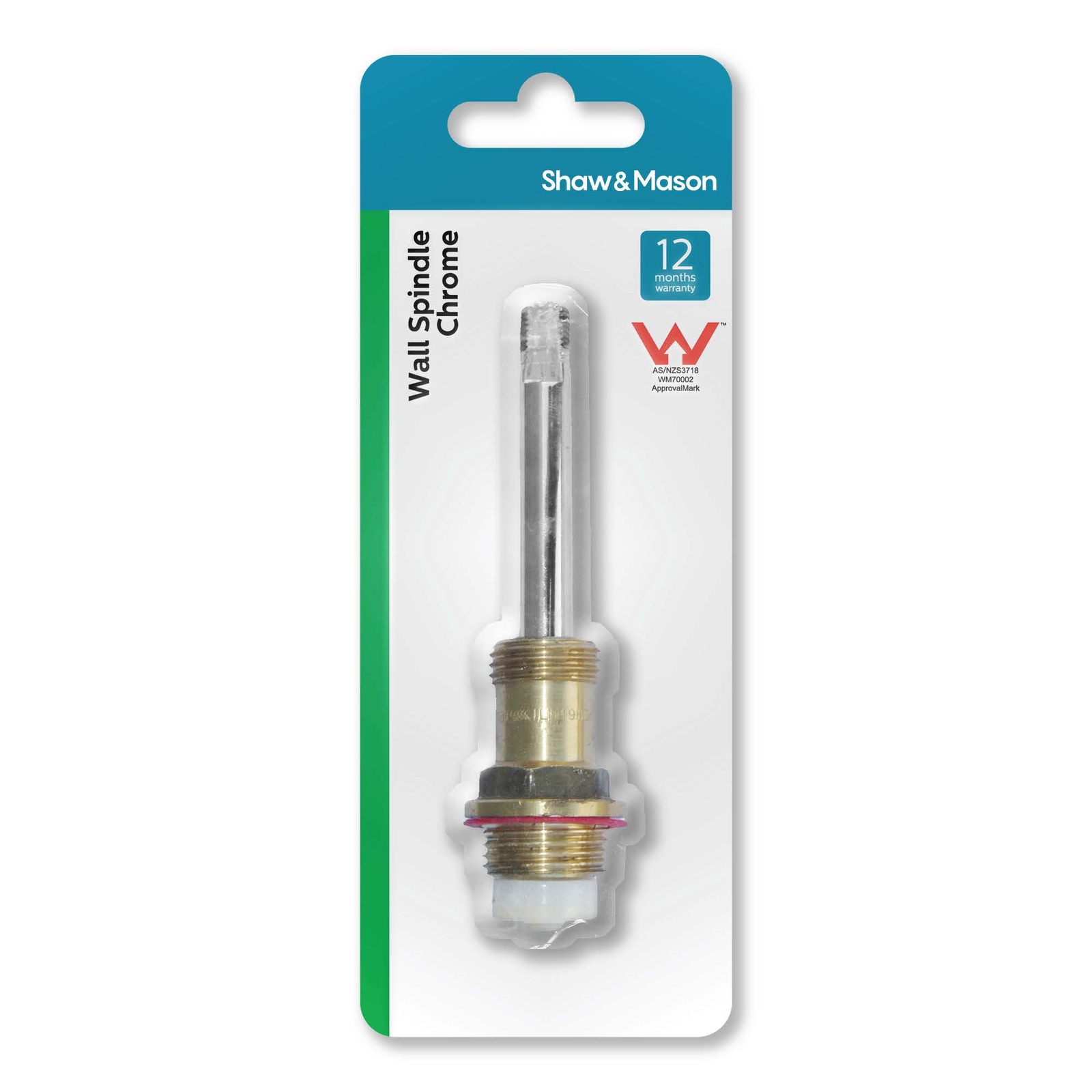 Chrome Plated Wall Spindle - Shaw & Mason